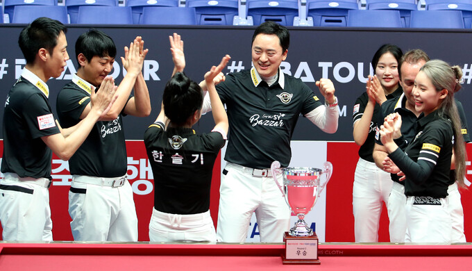 ‘프로당구 신생팀’ 에스와이, PBA 팀리그 2R 정상… 쾌속 PS진출