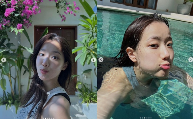 이나은 늘씬한 비키니 자태…뽀얀 피부 ‘눈길 [스타★샷]